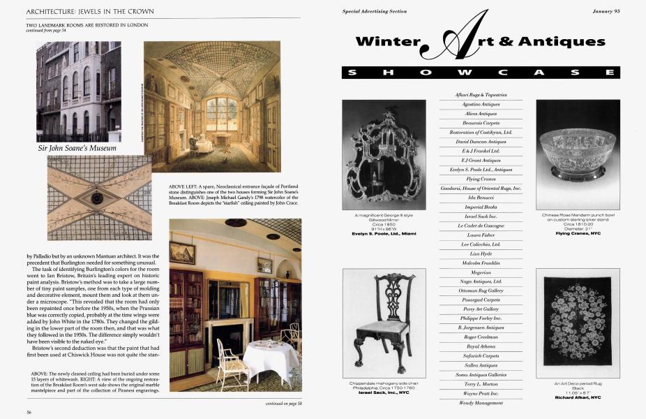 Winter Art & Antiques Showcase | Architectural Digest | JANUARY 1995