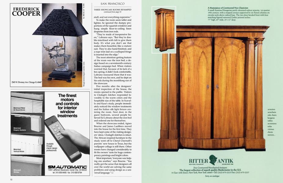 RITTER ANTIK | Architectural Digest | FEBRUARY 1995
