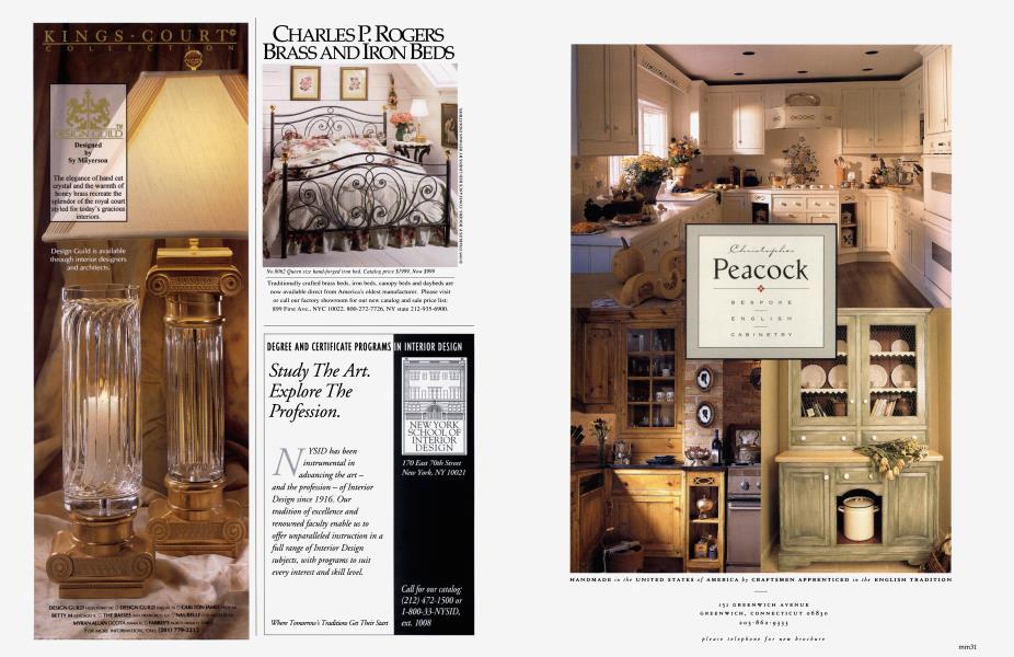 CHARLES P. ROGERS BRASS AND IRON BEDS | Architectural Digest | FEBRUARY ...