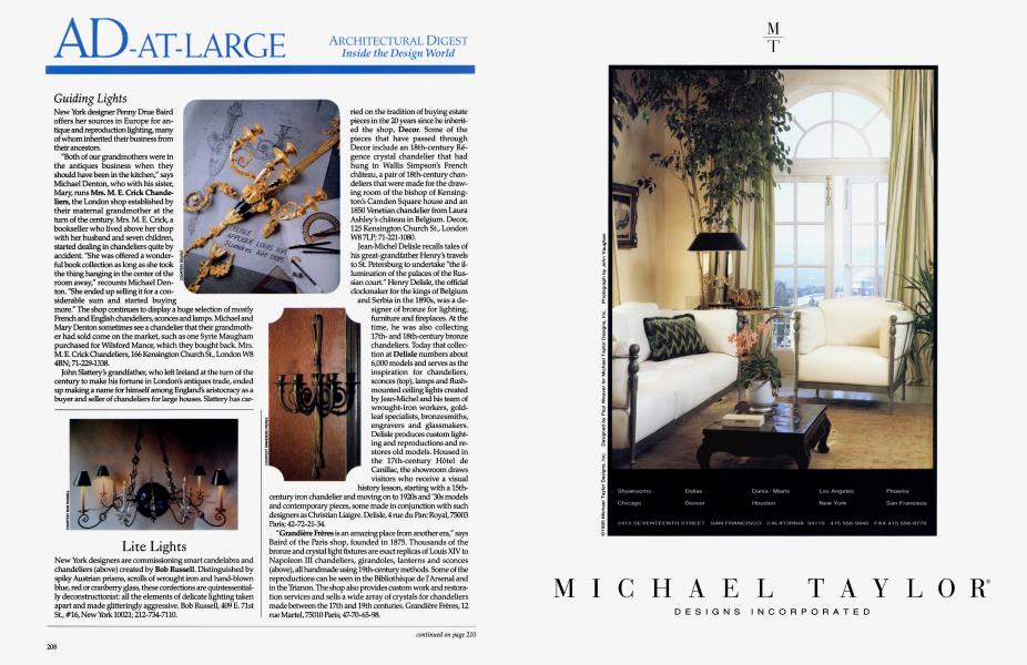 MICHAEL TAYLOR® | Architectural Digest | MAY 1995