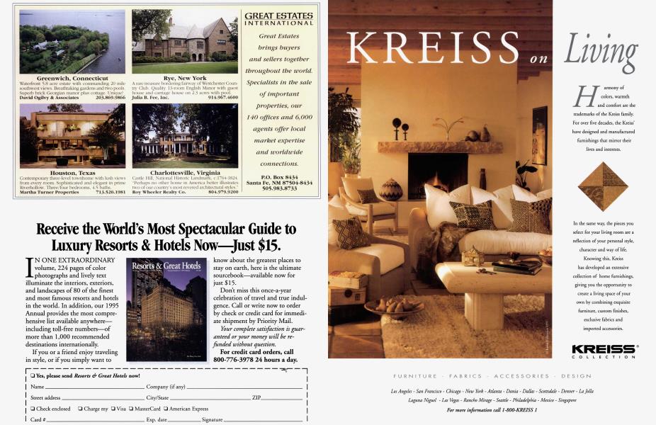 KREISS® | Architectural Digest | MAY 1995
