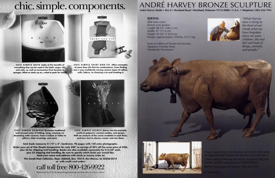 CHIC SIMPLE Components | Architectural Digest | JUNE 1995