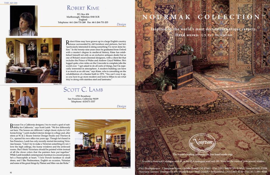 Nourison | Architectural Digest | SEPTEMBER 1995