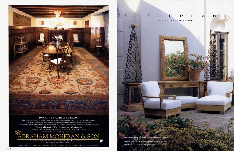 ABRAHAM MOHEBAN & SON | Architectural Digest | SEPTEMBER 1995