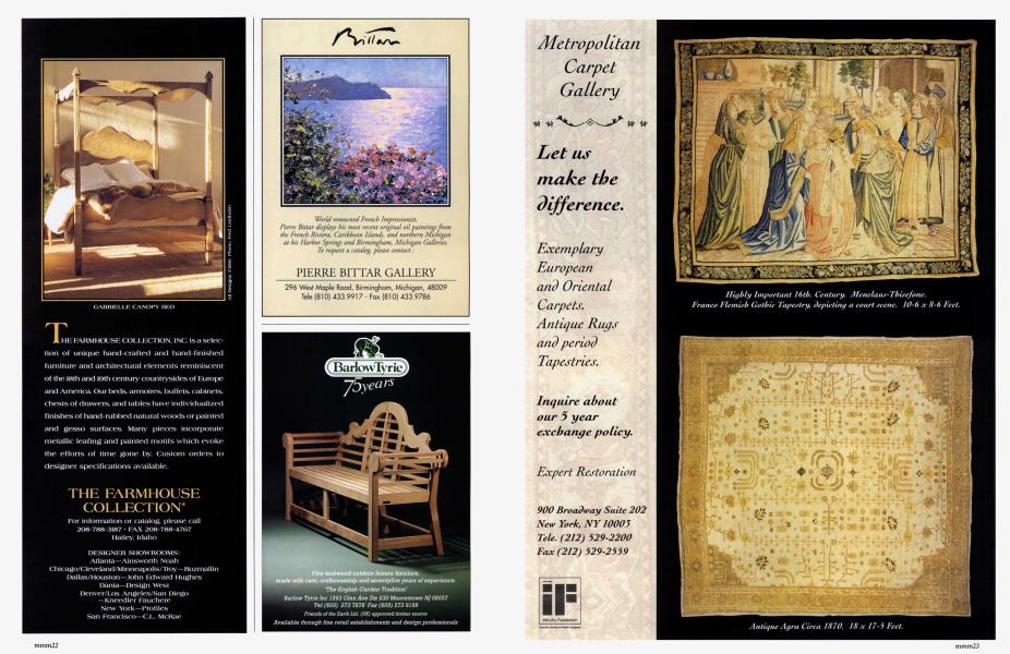 THE FARMHOUSE COLLECTION® | Architectural Digest | SEPTEMBER 1995