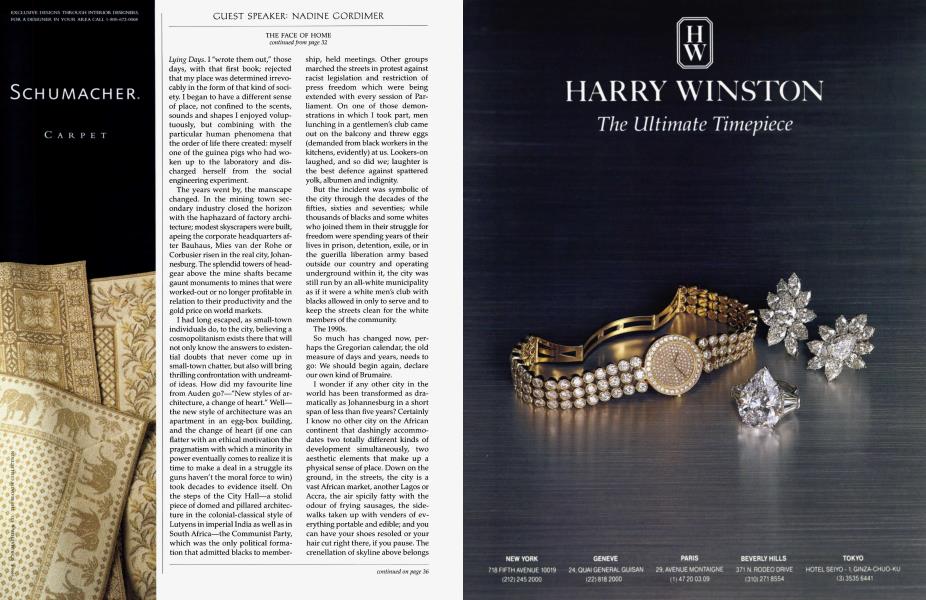 HARRY WINSTON | Architectural Digest | OCTOBER 1995