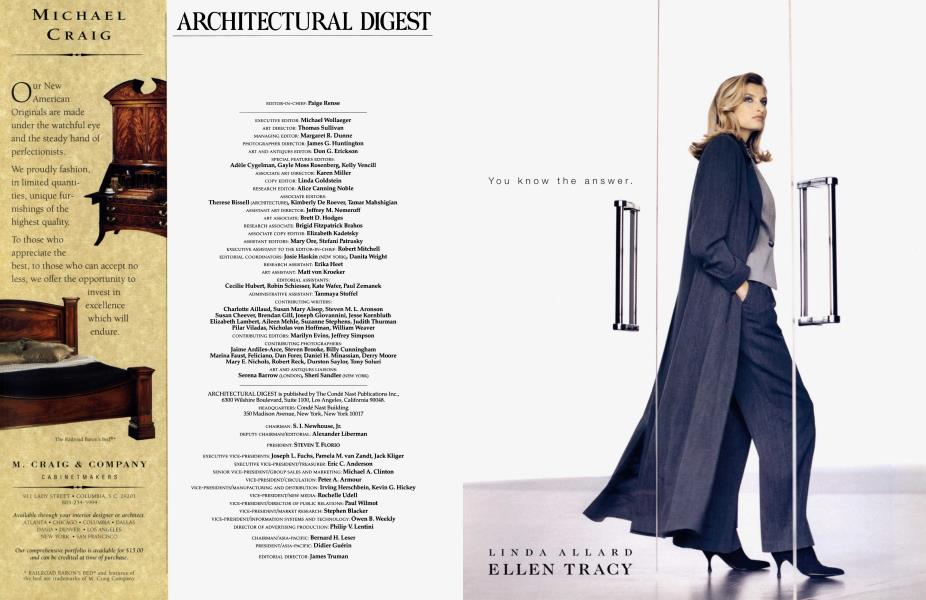 ARCHITECTURAL DIGEST | Architectural Digest | OCTOBER 1995