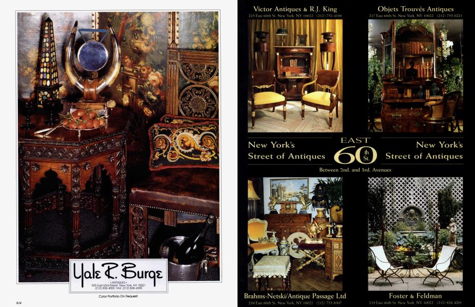 New York's Street of Antiques | Architectural Digest | NOVEMBER 1995