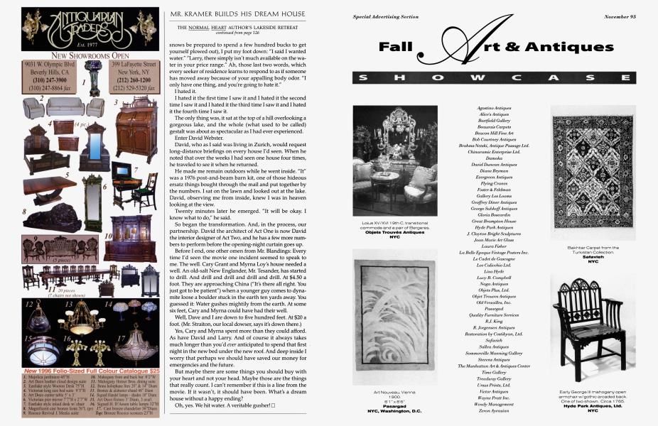 Fall Art & Antiques Showcase | Architectural Digest | NOVEMBER 1995