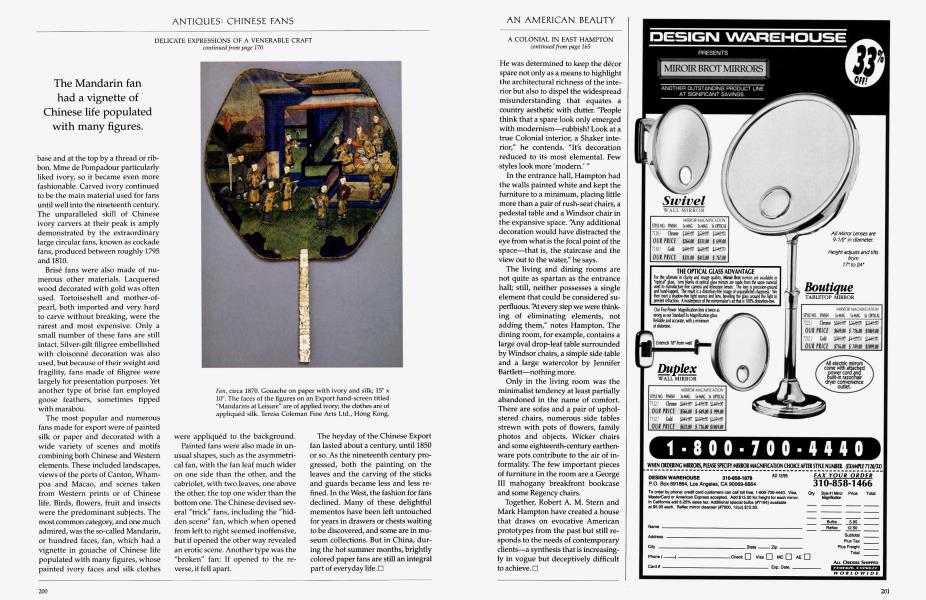 DESIGN WAREHOUSE | Architectural Digest | DECEMBER 1995