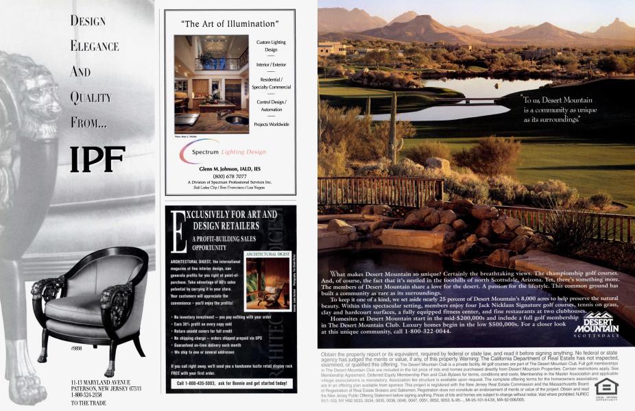 ARCHITECTURAL DIGEST | Architectural Digest | FEBRUARY 1996