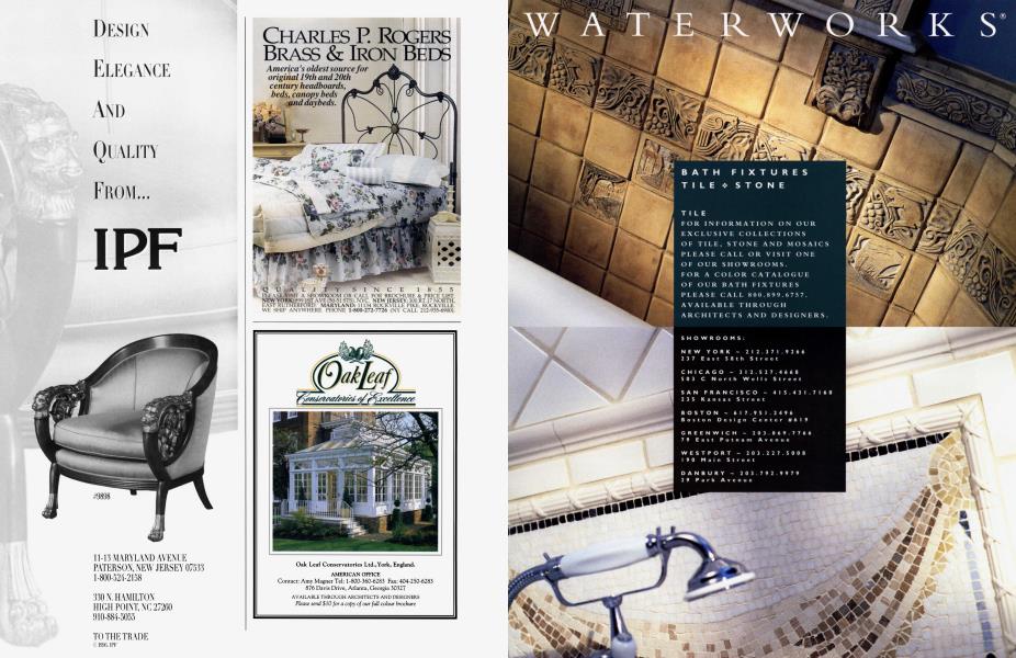 WATER WORKS® | Architectural Digest | JUNE 1996