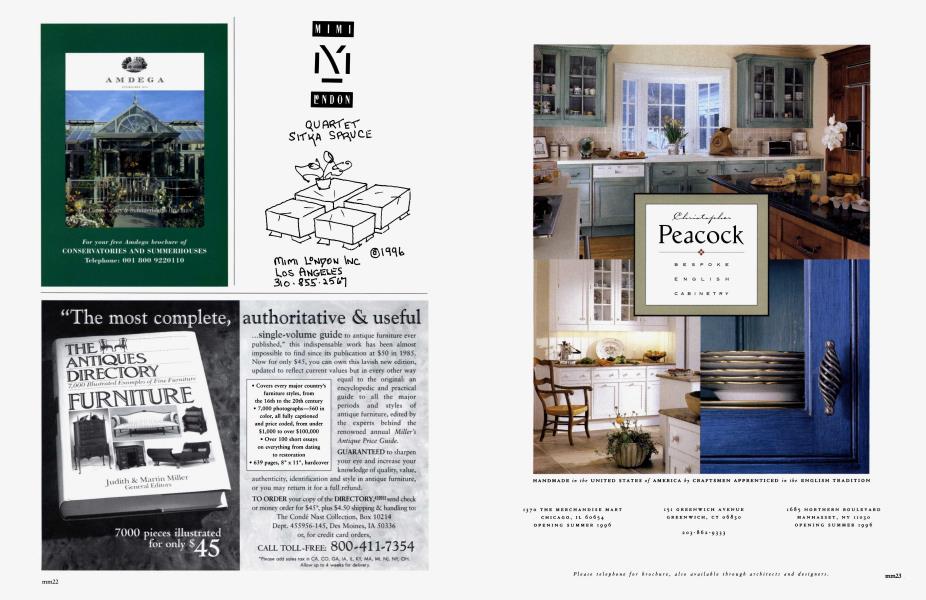 THE ANTIQUES DIRECTORY | Architectural Digest | JUNE 1996