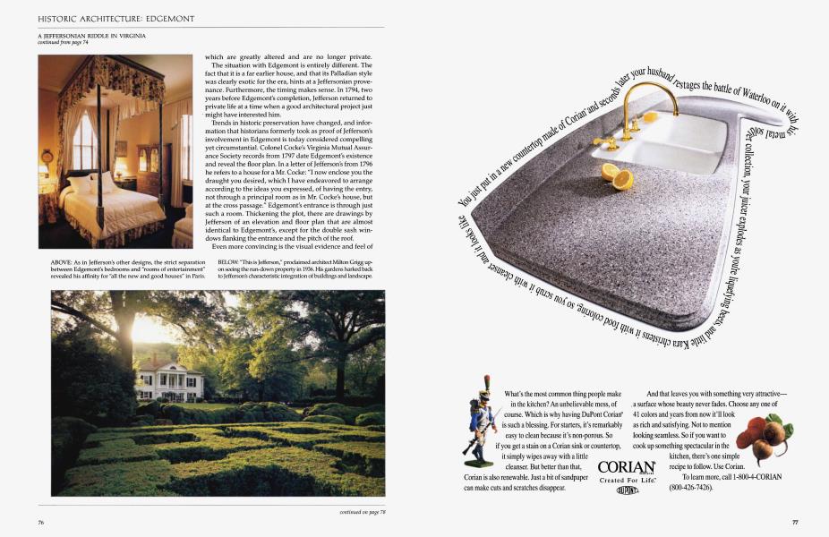 CORIAN® | Architectural Digest | JUNE 1996