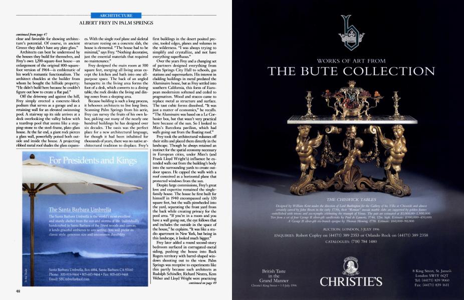 CHRISTIE'S | Architectural Digest | JULY 1996