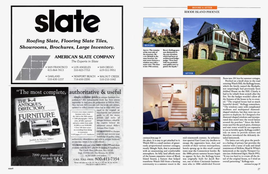 The Antiques Directory | Architectural Digest | AUGUST 1996