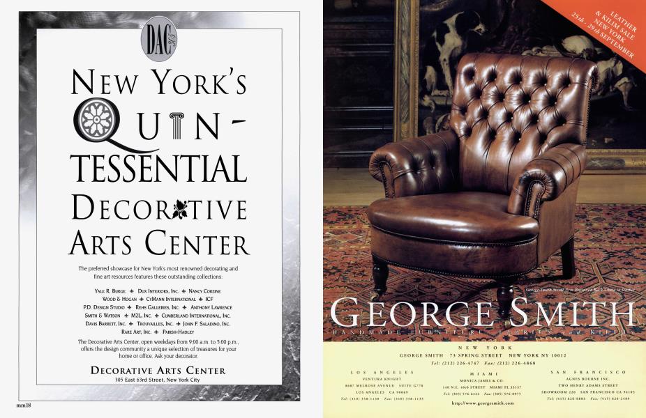 DECORATIVE ARTS CENTER | Architectural Digest | SEPTEMBER 1996