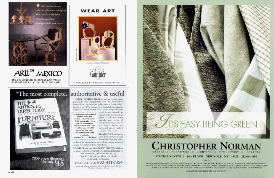 THE ANTIQUES DIRECTORY | Architectural Digest | OCTOBER 1996