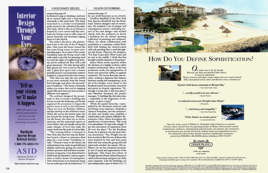 ASID | Architectural Digest | NOVEMBER 1996