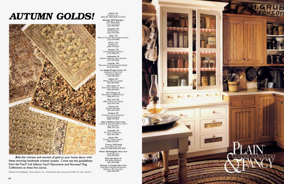 Plain® & Fancy Custom Cabinetry | Architectural Digest | NOVEMBER 1996