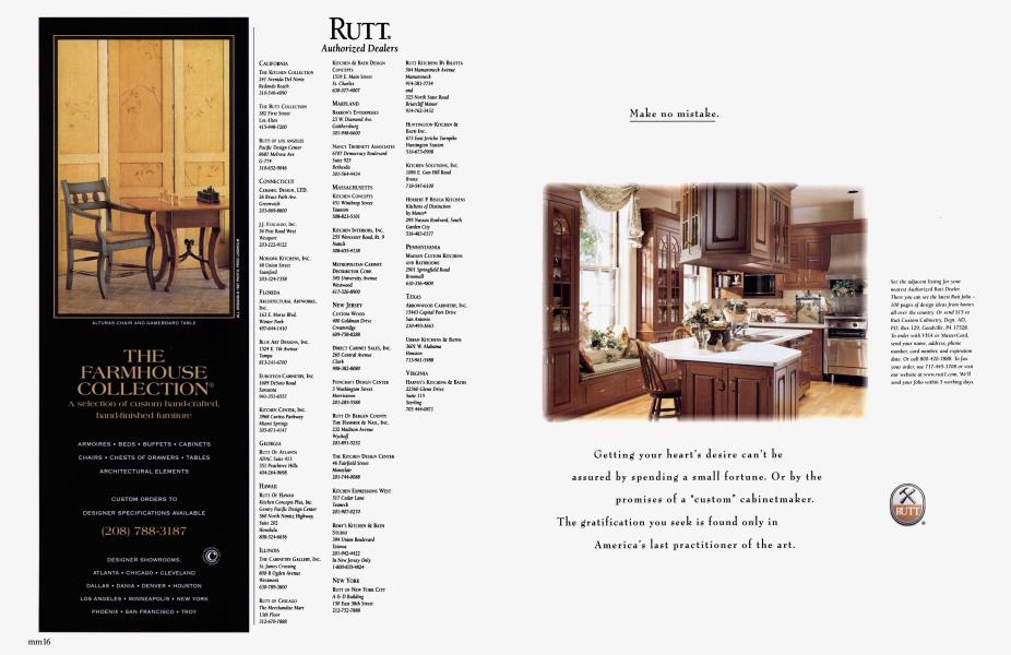 Rutt® | Architectural Digest | JUNE 1997