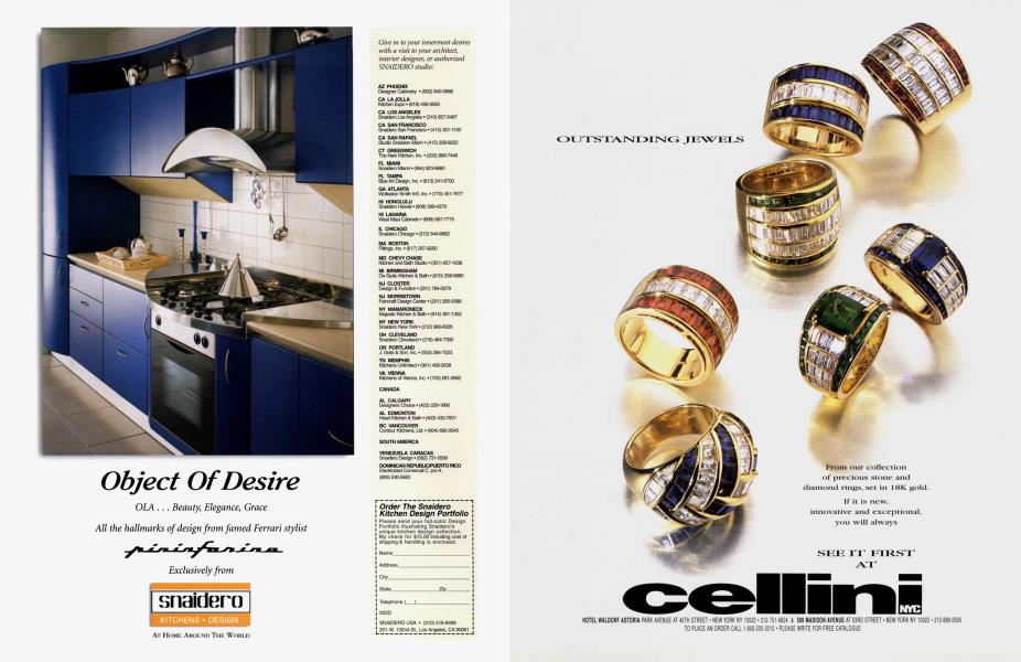 cellini | Architectural Digest | JUNE 1997