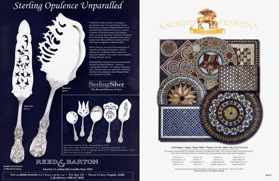 Reed & Barton | Architectural Digest | OCTOBER 1997