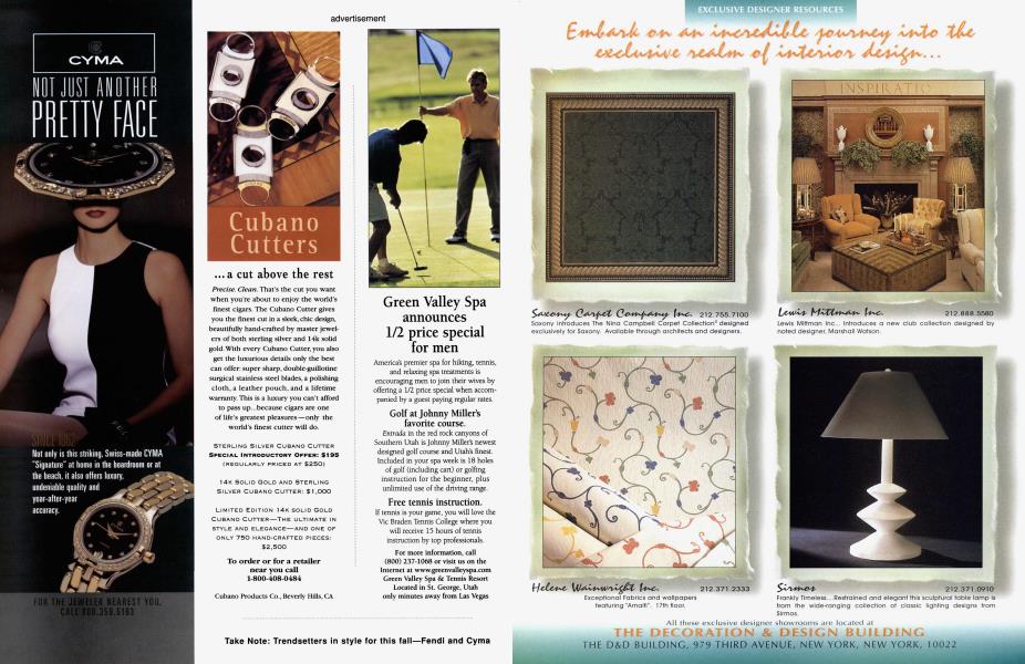 Exclusive Designer Resources | Architectural Digest | OCTOBER 1997