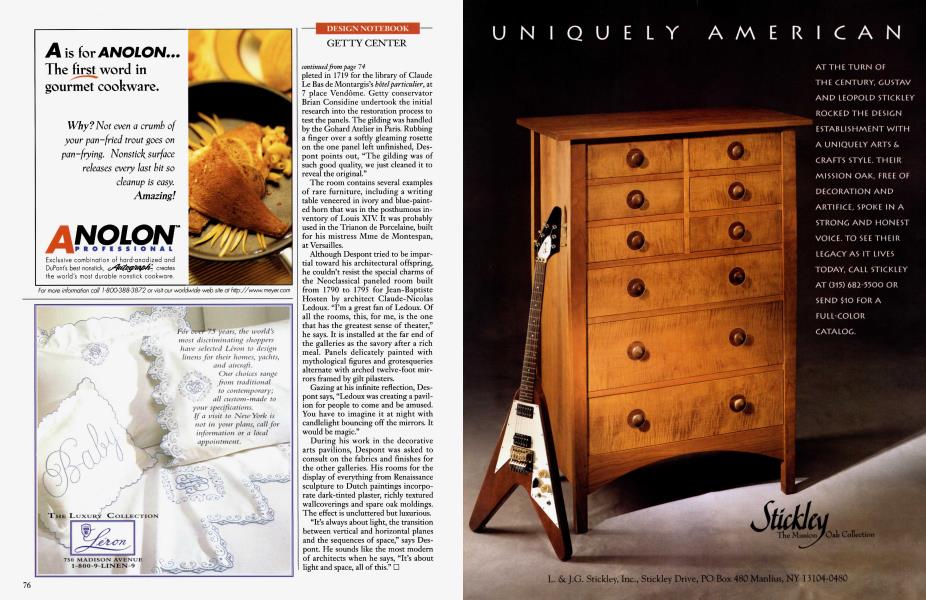 Léron | Architectural Digest | DECEMBER 1997