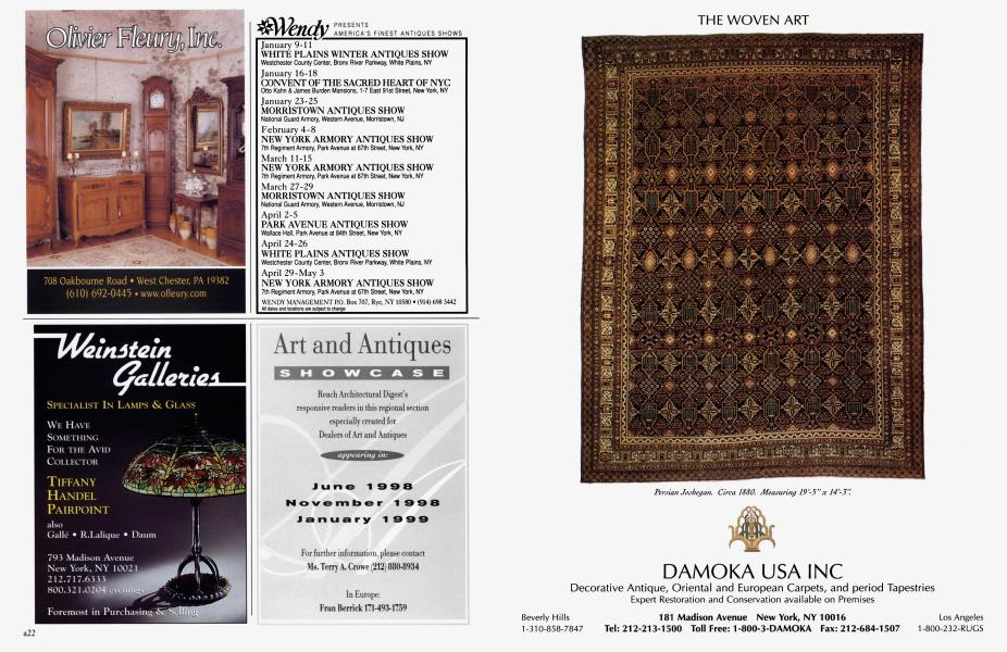 Weinstein Galleries | Architectural Digest | JANUARY 1998