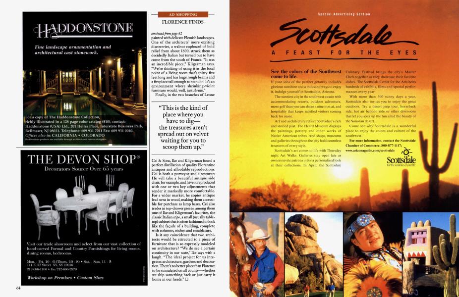 Haddonstone | Architectural Digest | FEBRUARY 1998