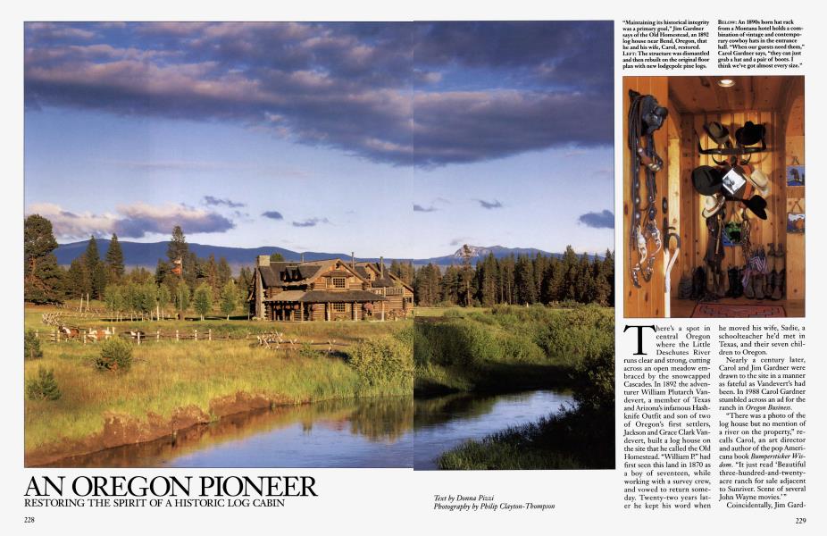 An Oregon Pioneer | Architectural Digest | JUNE 1998