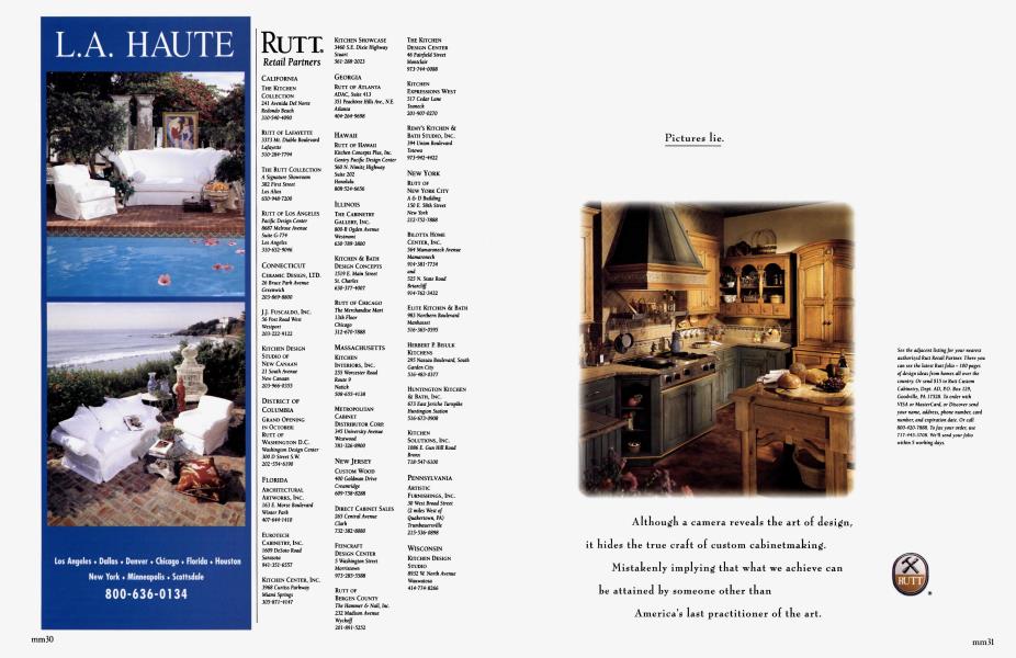 RUTT® | Architectural Digest | SEPTEMBER 1998