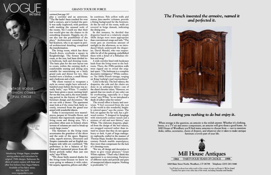 VOGUE® PATTERNS | Architectural Digest | OCTOBER 1998