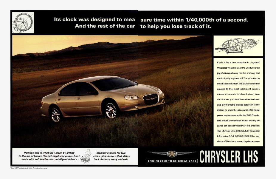 CHRYSLER LHS | Architectural Digest | OCTOBER 1998