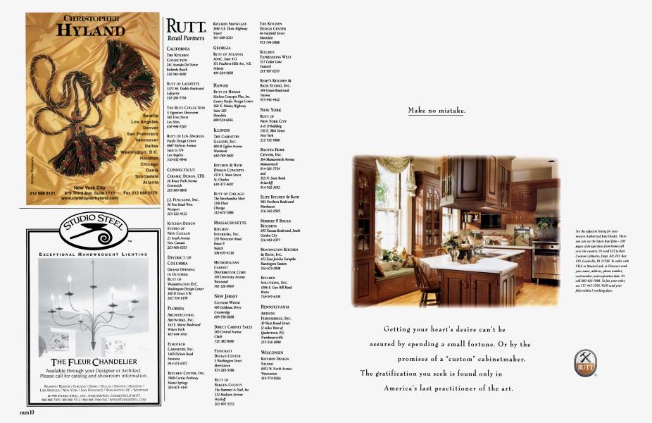 RUTT® | Architectural Digest | NOVEMBER 1998