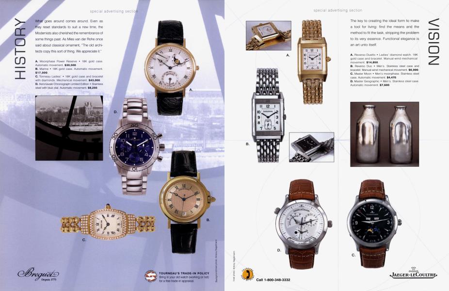 JAEGER-LECOULTRE | Architectural Digest | JANUARY 1999