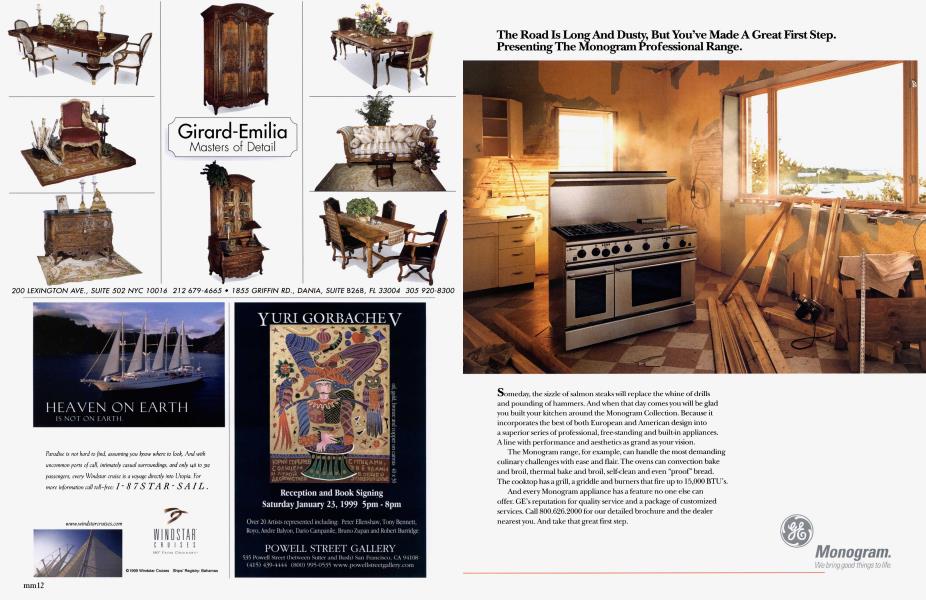 GE Monogram. | Architectural Digest | FEBRUARY 1999