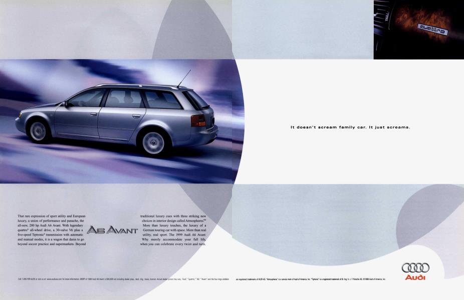 Audi A6 | Architectural Digest | FEBRUARY 1999