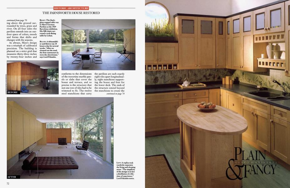 PLAIN & FANCY | Architectural Digest | FEBRUARY 1999