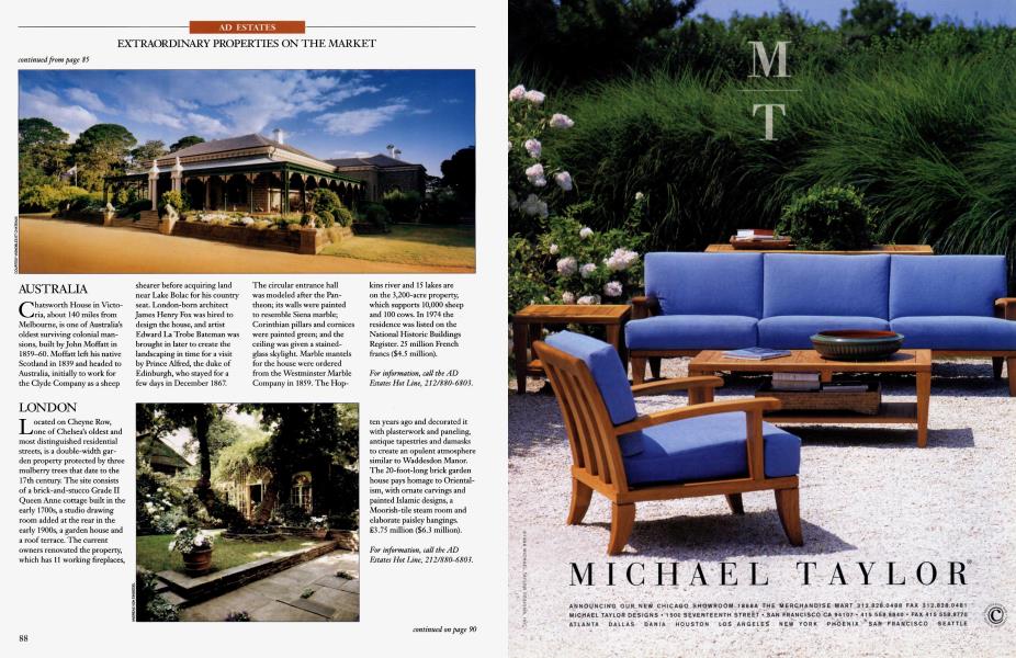 MICHAEL TAYLOR® | Architectural Digest | MARCH 1999