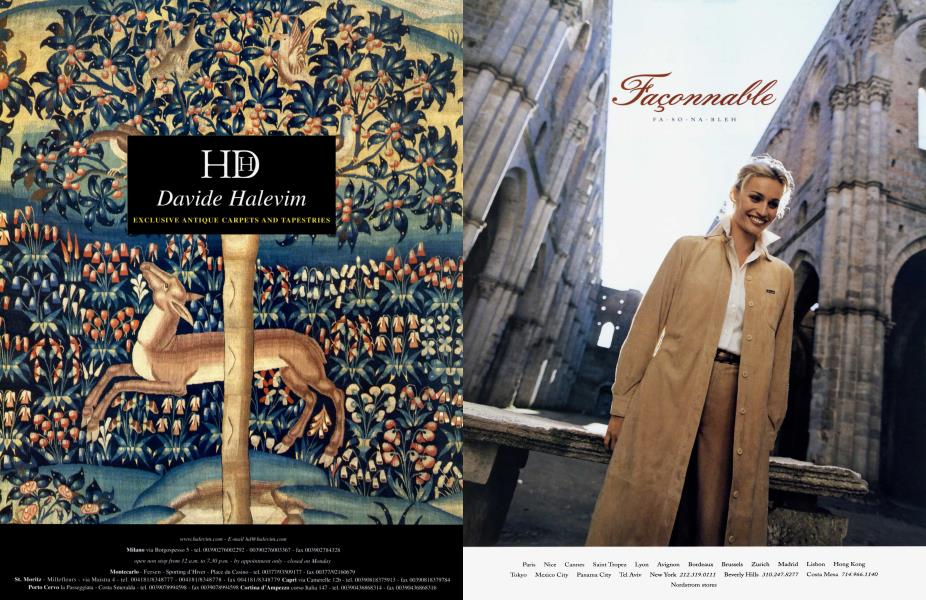 Façonnable | Architectural Digest | AUGUST 1999