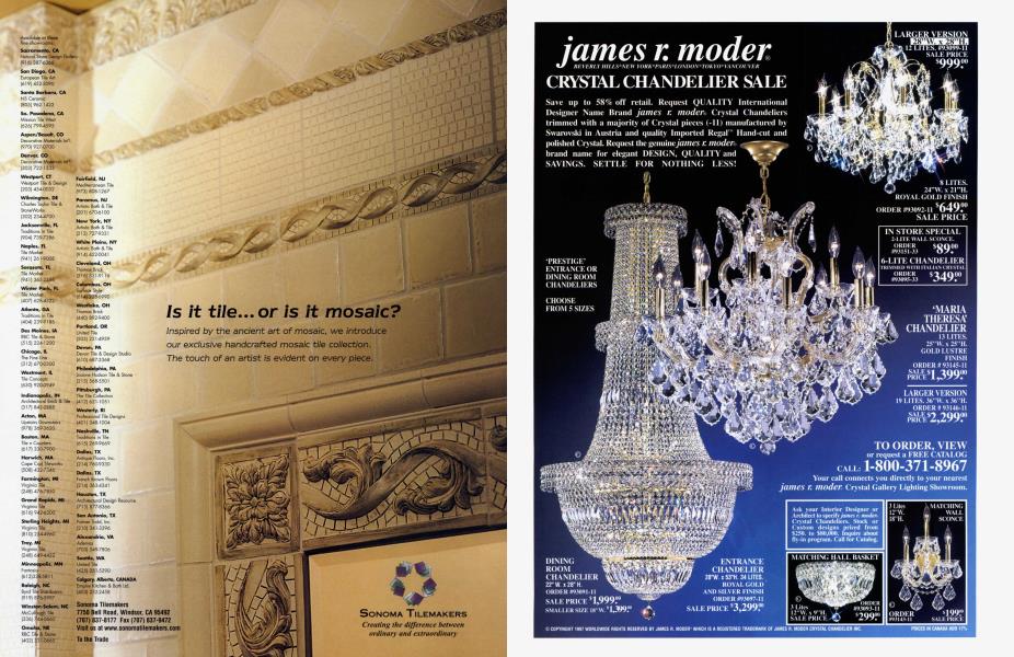 james r. moder® | Architectural Digest | SEPTEMBER 1999