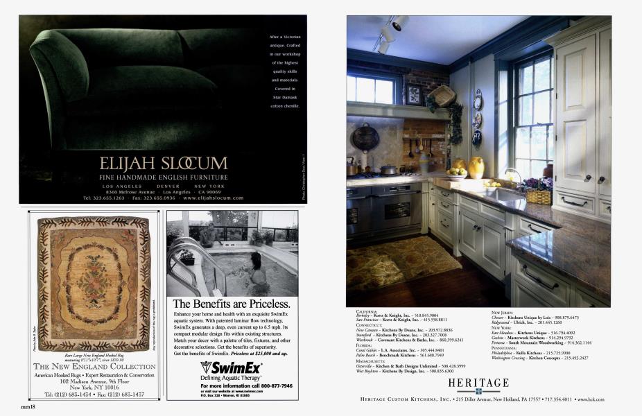 ELIJAH SLOCUM | Architectural Digest | SEPTEMBER 1999