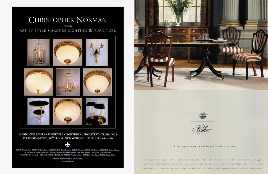Baker® FURNITURE | Architectural Digest | OCTOBER 1999