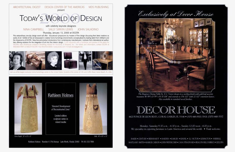 DECOR HOUSE | Architectural Digest | NOVEMBER 1999