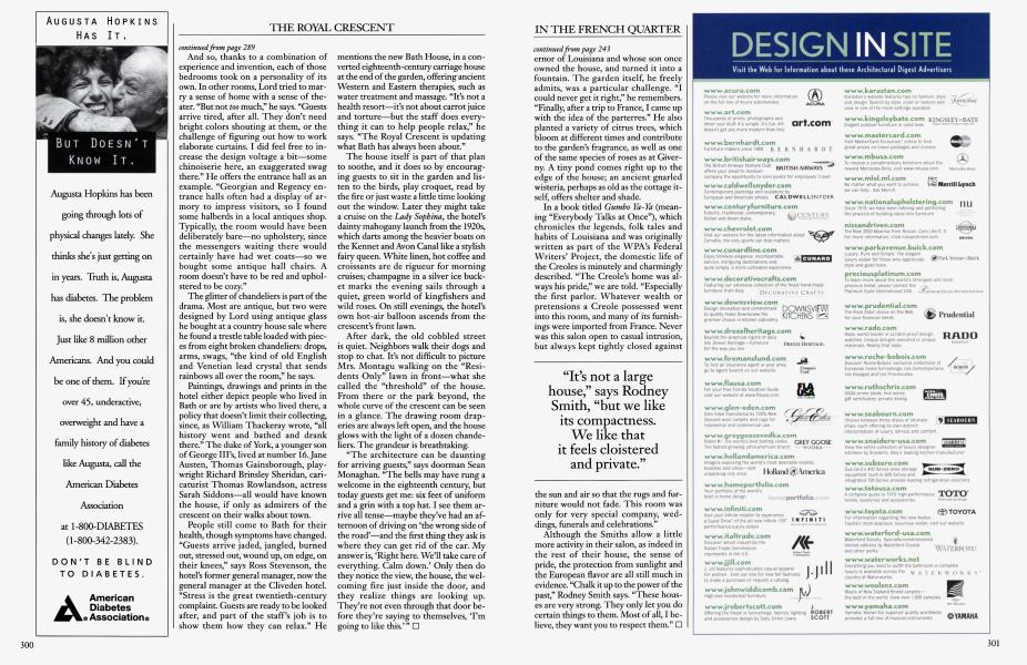 DESIGN IN SITE | Architectural Digest | NOVEMBER 1999