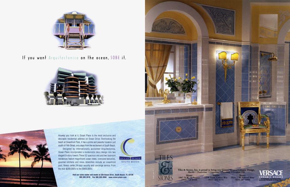 VERSACE CERAMIC DESIGN | Architectural Digest | NOVEMBER 1999