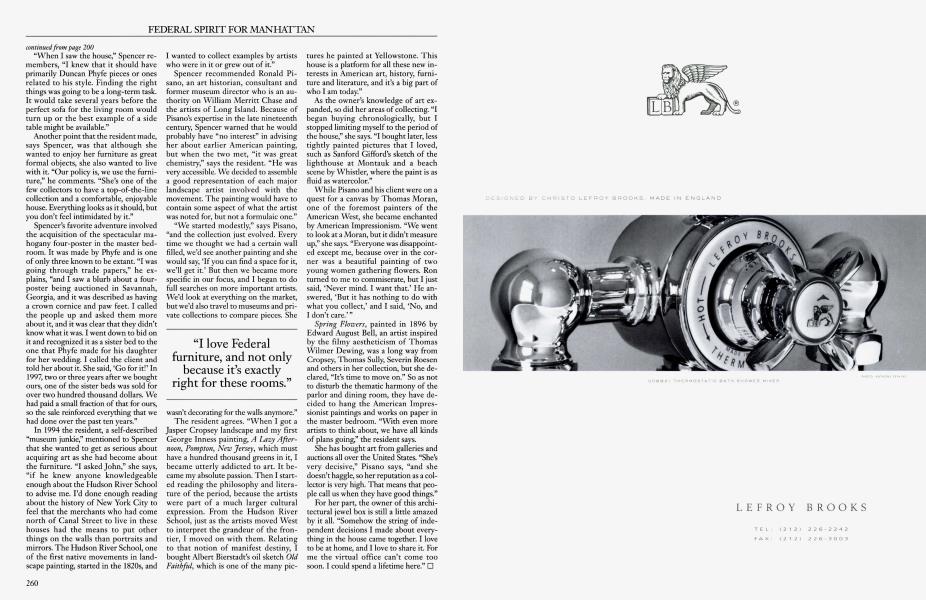 LEFROY BROOKS | Architectural Digest | DECEMBER 1999