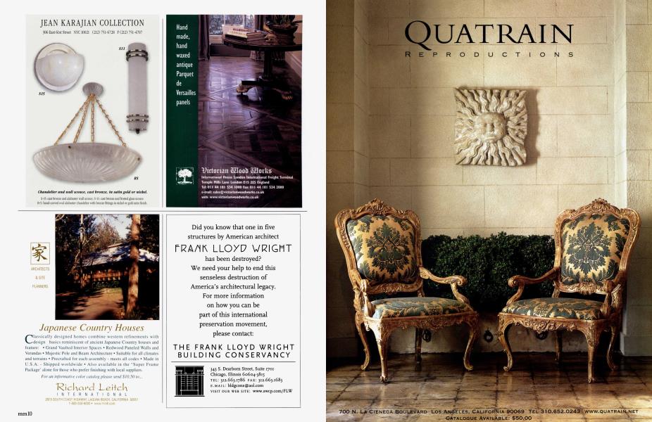 Richard Leitch INTERNATIONAL | Architectural Digest | JANUARY 2000